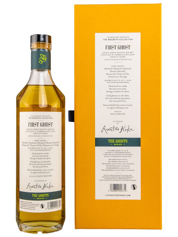 Cambus First Ghost - 31 Jahre - Vintage 1992 - American Oak