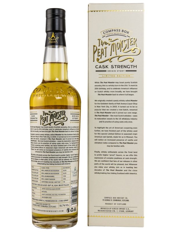 The Peat Monster - Compass Box - Refill Hogsheads & Barrels
