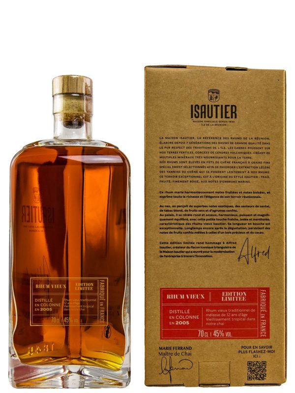 Isautier Alfred 12 Jahre - Vintage 2005 - Rhum l'Île de la Réunion
