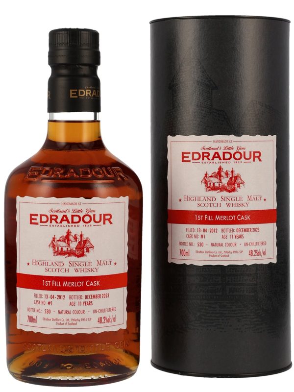 Edradour Cask No. #1 - 11 Jahre – Vintage 2012 - 1st Fill Merlot