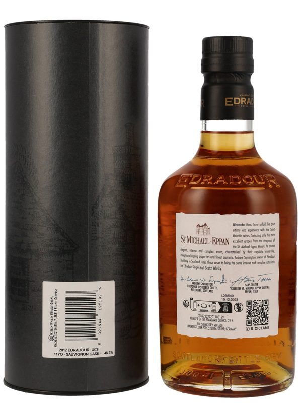 Edradour Cask No. #1001 - 11 Jahre – Vintage 2012 - Sauvignon
