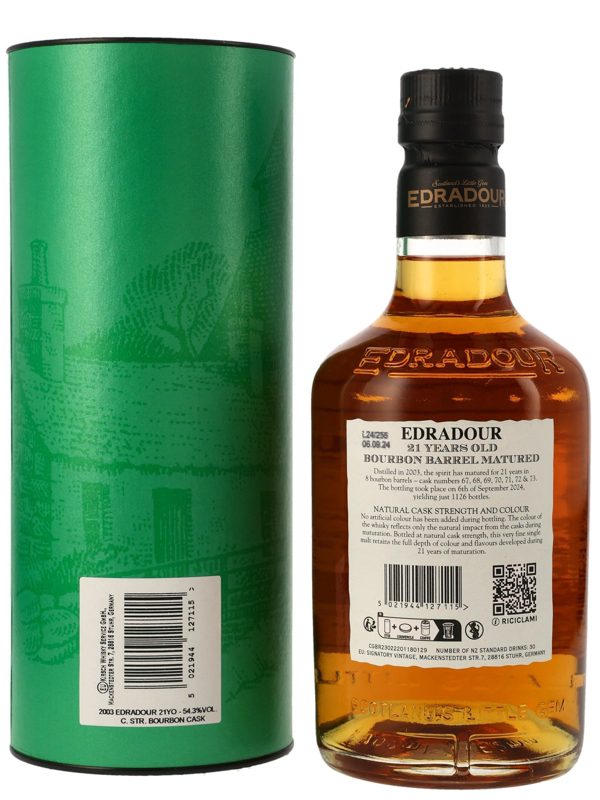 Edradour Cask #67-73 - 21 Jahre – Vintage 2003