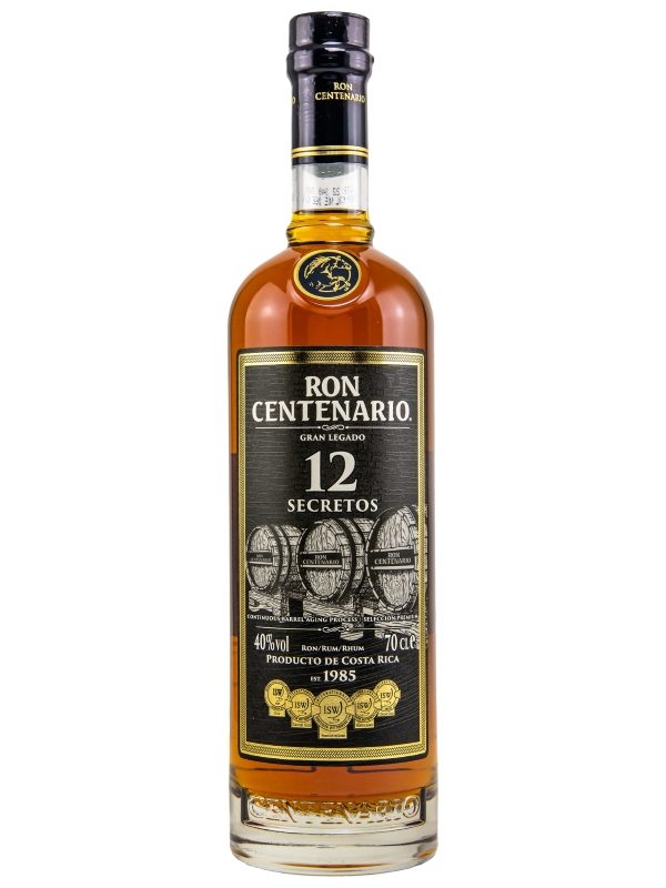 Ron Centenario - 12 Secretos - Gran Legado - Costa Rica Rum