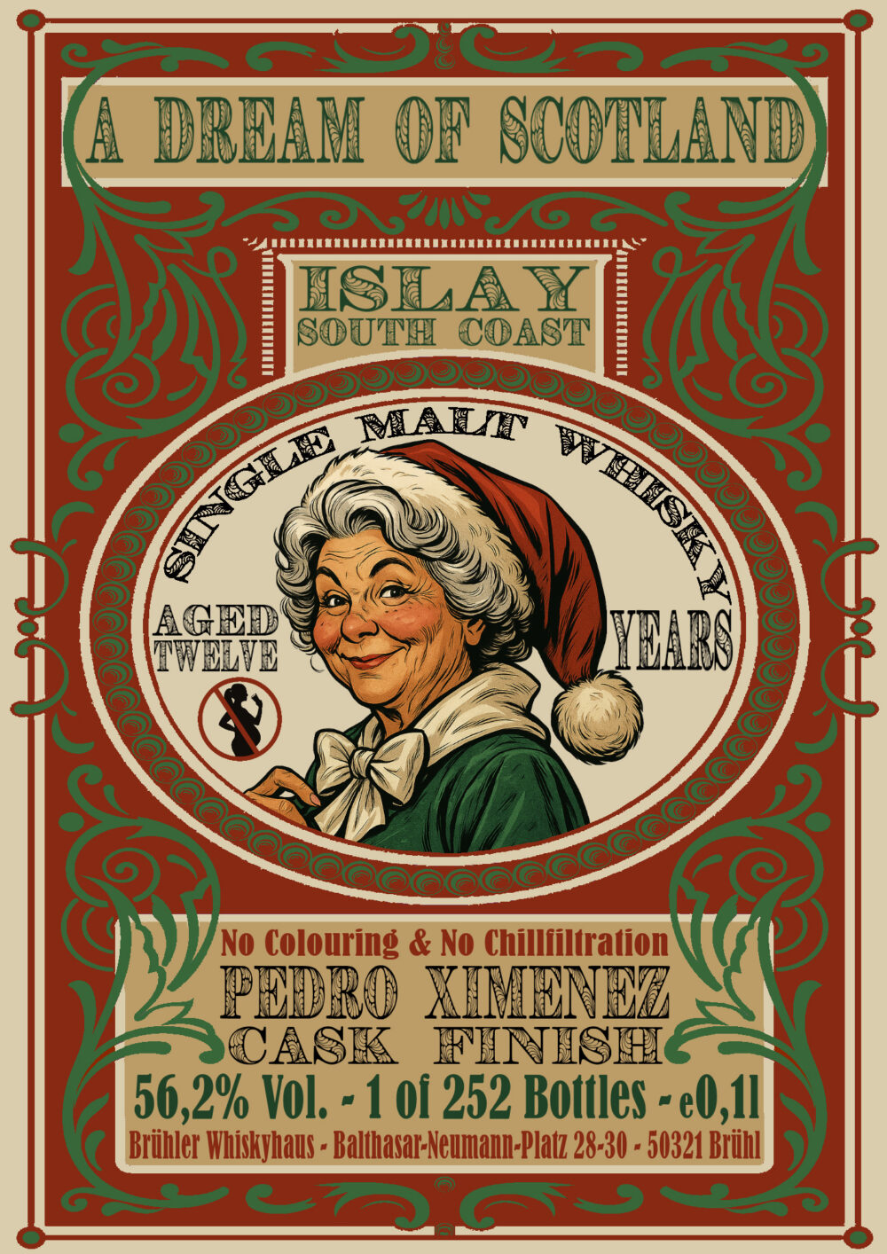 0,1l Old Lady of Islay 12 Jahre - Pedro Ximenez Cask Finish ADOS