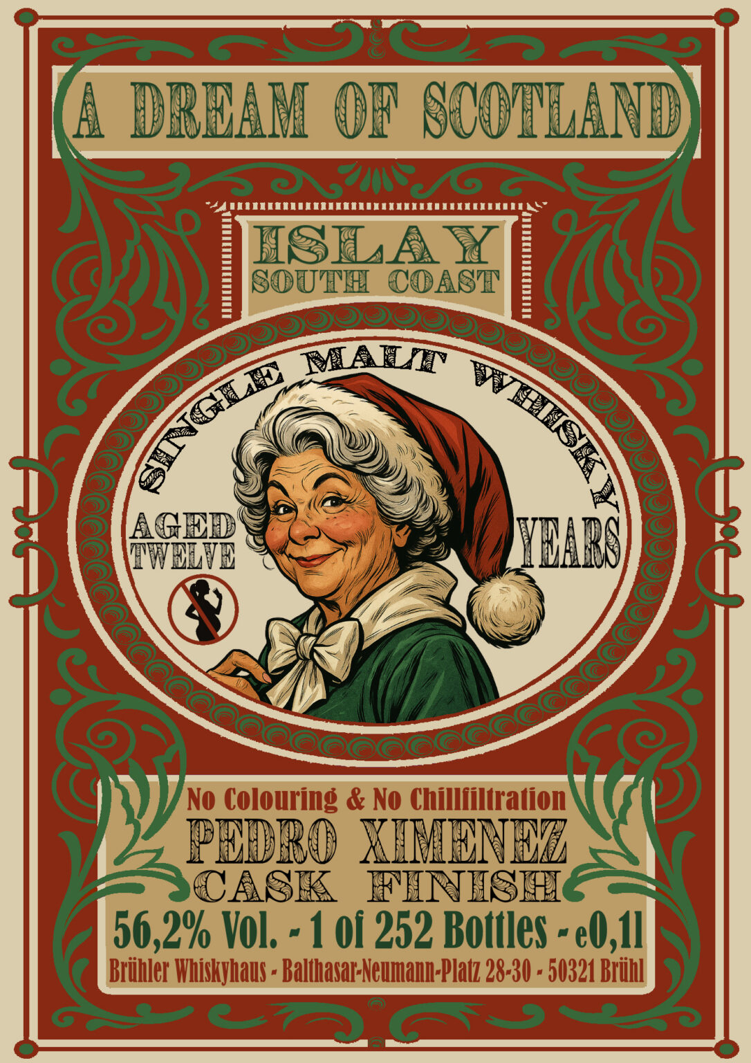 0,1l Old Lady of Islay 12 Jahre - Pedro Ximenez Cask Finish ADOS