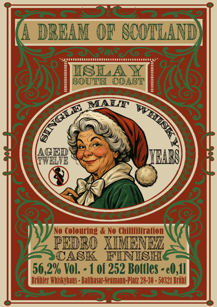 0,1l Old Lady of Islay 12 Jahre - Pedro Ximenez Cask Finish ADOS