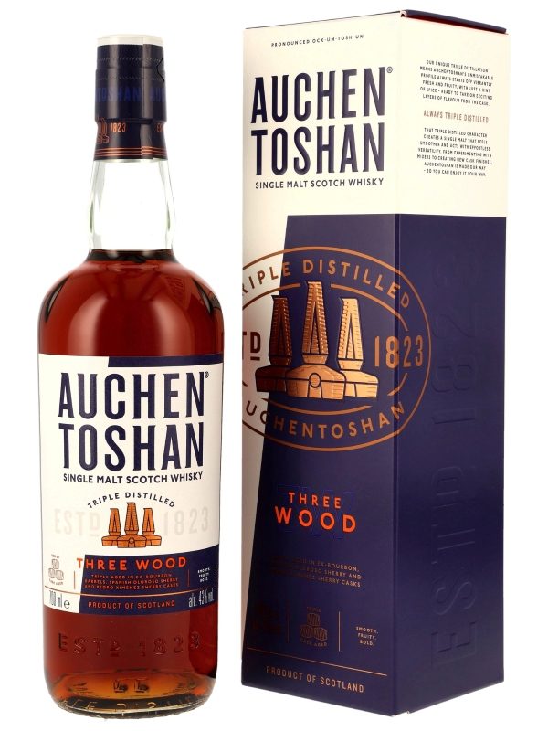 Auchentoshan - Three Wood - Lowland Single Malt Scotch Whisky