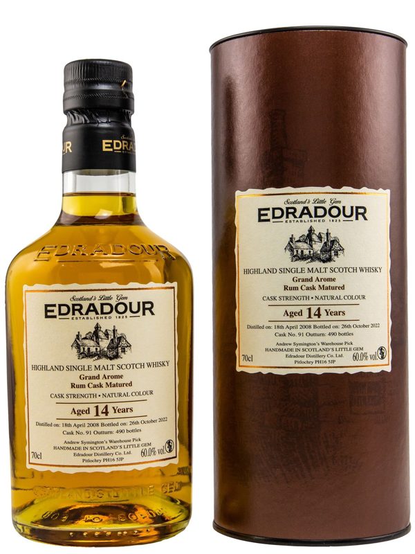 Edradour Cask No. 91 - 14 Jahre – Vintage 2008 - Grand Arome