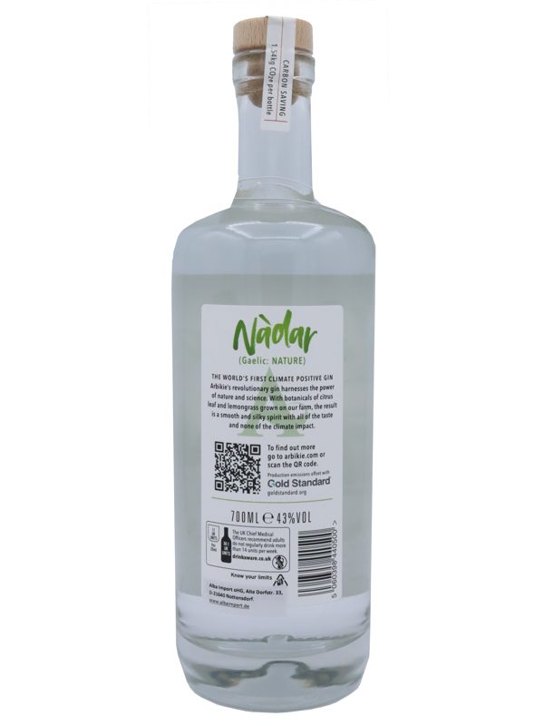 Nádar Gin - Climate Positive - Scottish Gin